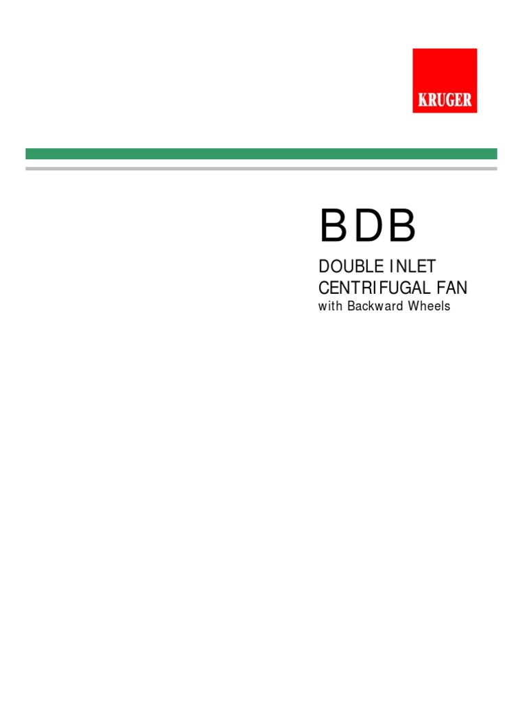 BDB Series | PDF | Mechanical Fan | Mechanical Engineering