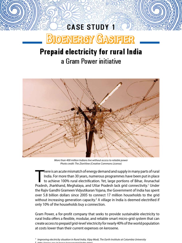 Providing Reliable Electricity to Rural India Through Prepaid Smart Micro-Grid Systems: A Case ...