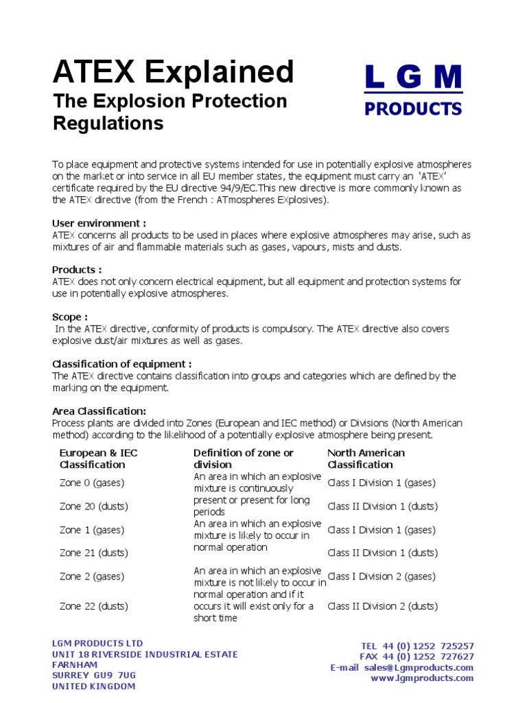 Atex | PDF | Hazards | Explosion