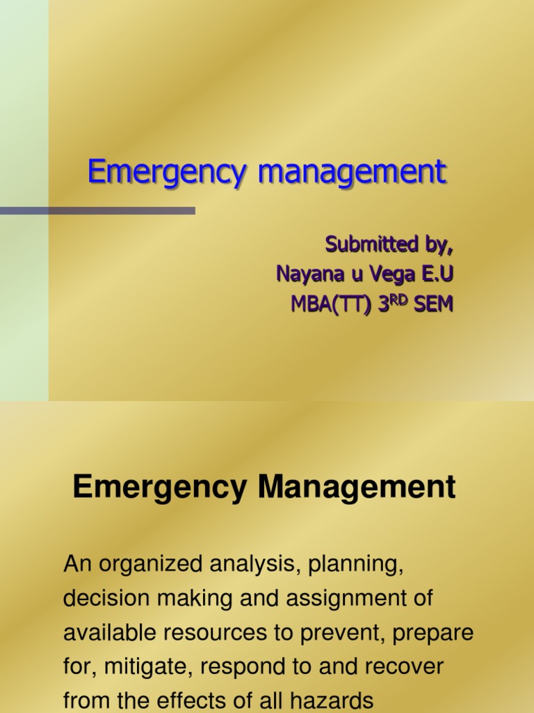emergency management | Emergency Management | Emergency