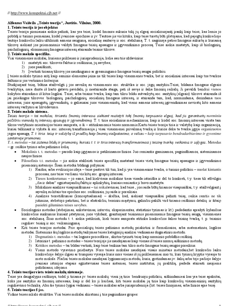 Teises Teorija | PDF