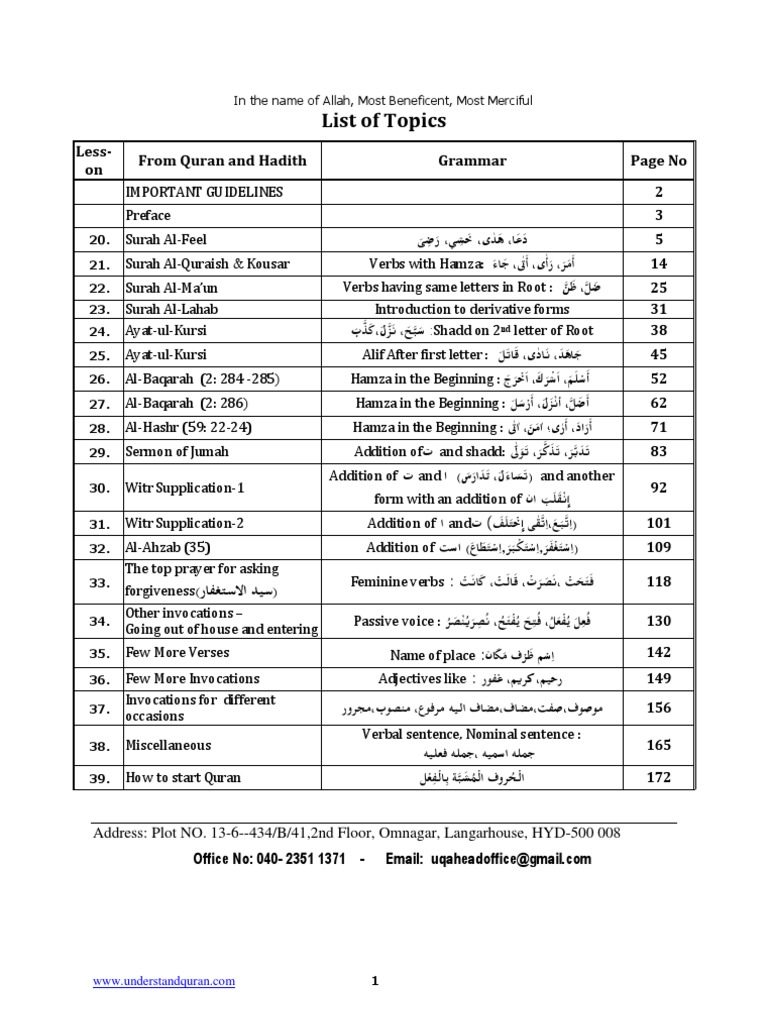 Understand Quran Course 2 Overview | PDF | Quran | Islam