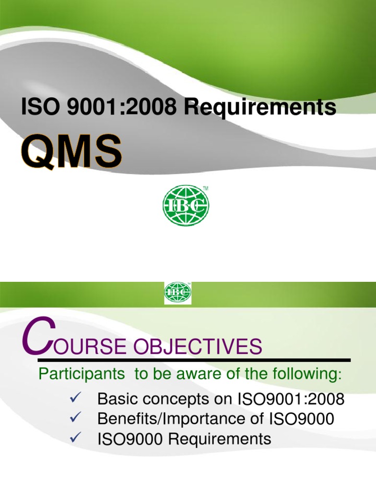 ISO 9001 PPT | Quality Management | Quality Management System