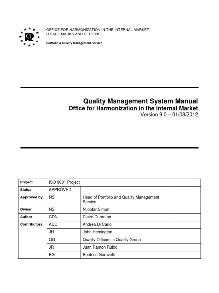 Quality Management System | PDF