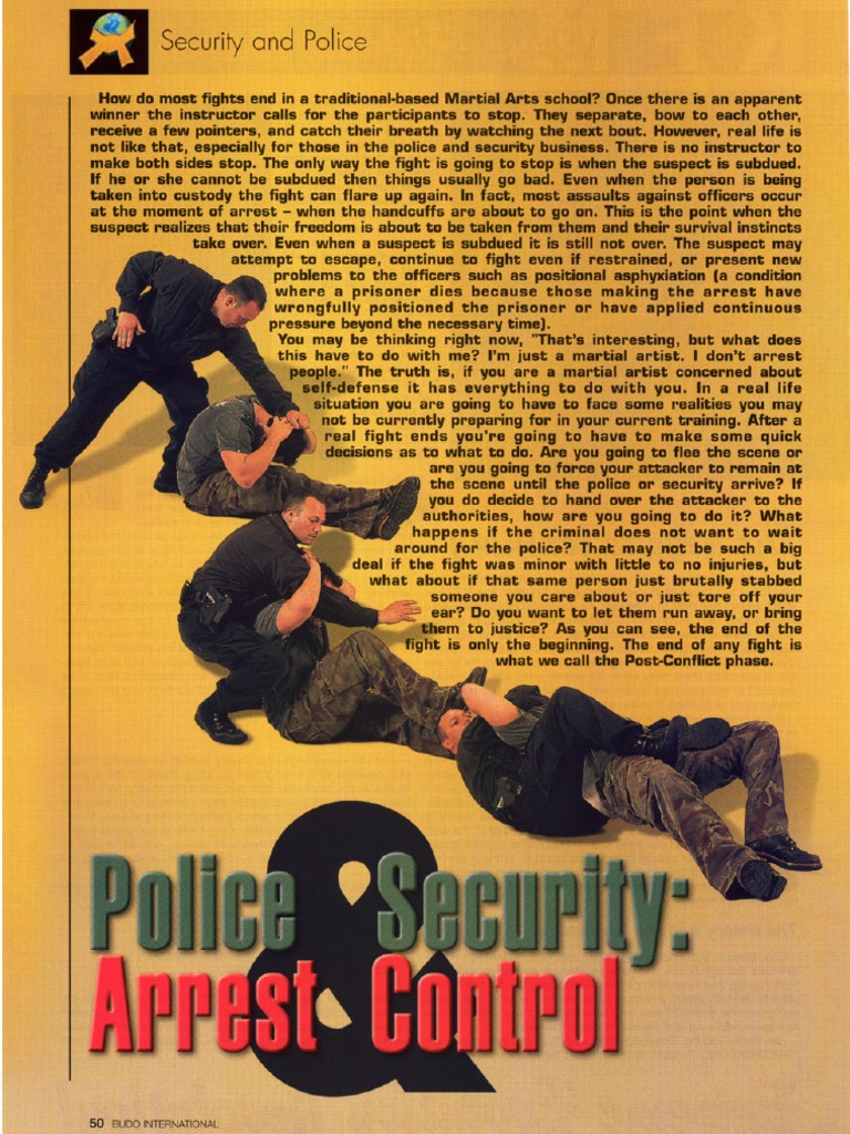 Police Security Arrest Control | PDF