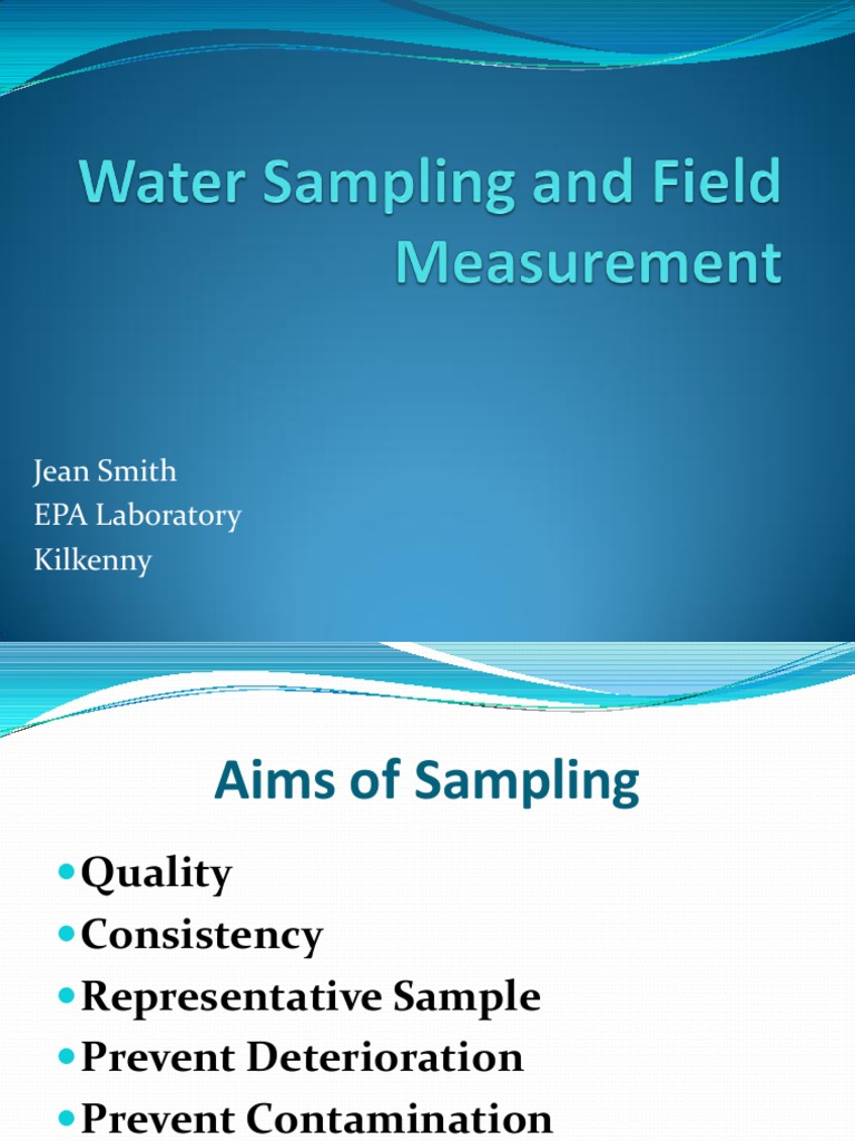 Water Sampling | PDF | Water Quality | Ph