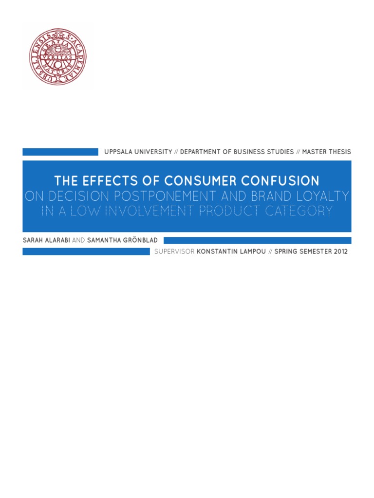 Consumer Confusion | Consumer Behaviour | Survey Methodology