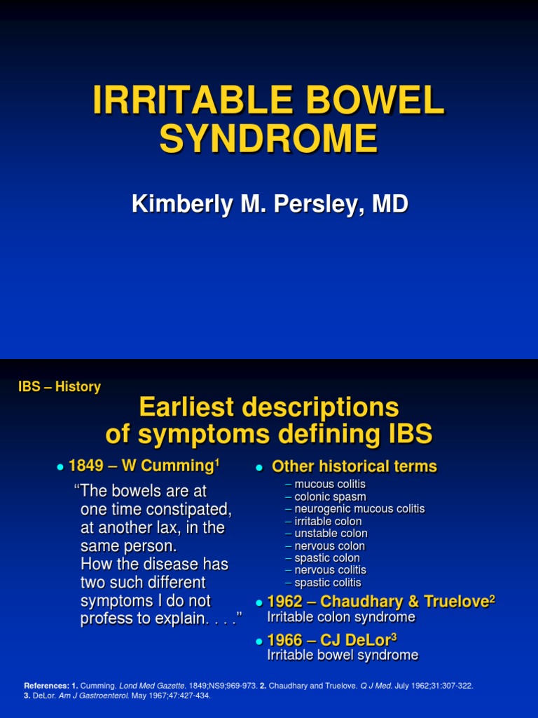 Slide IBS | PDF | Irritable Bowel Syndrome | Constipation