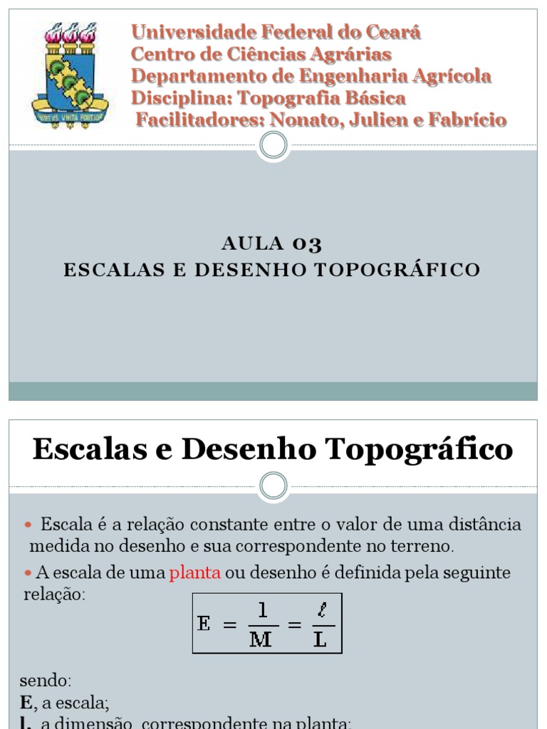 Escala | Topografia | Infográficos