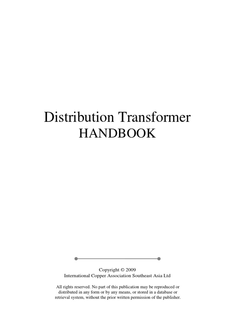 Distribution Transformer Main Handbook | PDF | Transformer | Power Inverter