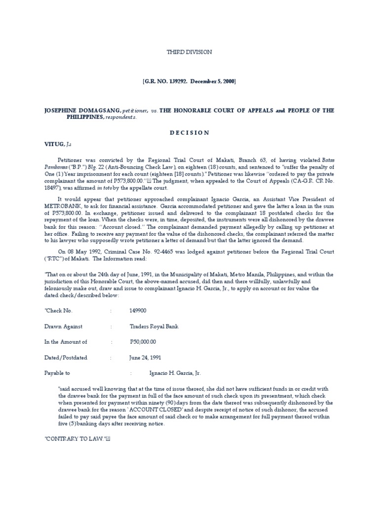 BP 22 Cases | PDF | Cheque | Payments