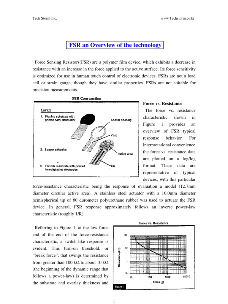 FSR Sensor | PDF | Operational Amplifier | Electronic Oscillator