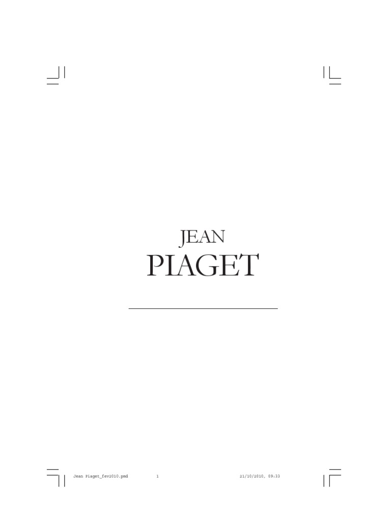 Jean Piaget | PDF