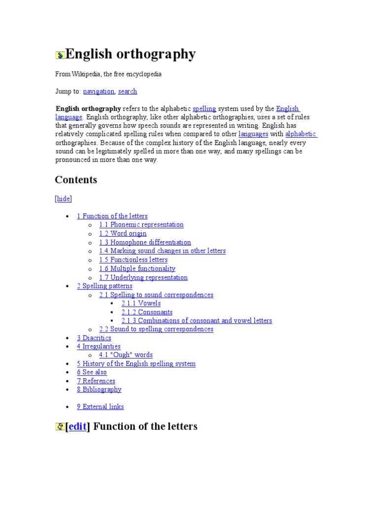English Orthography | PDF | Orthography | English Language