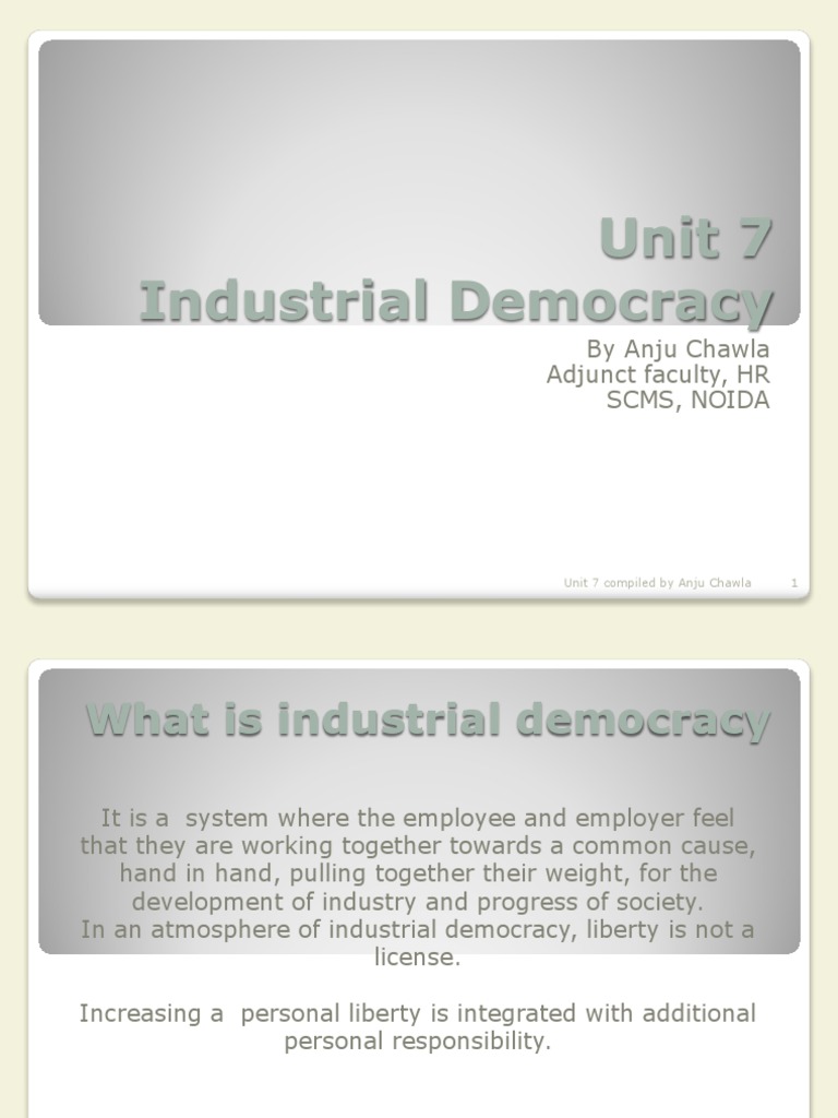 industrial democracy | Trade Union | Strike Action