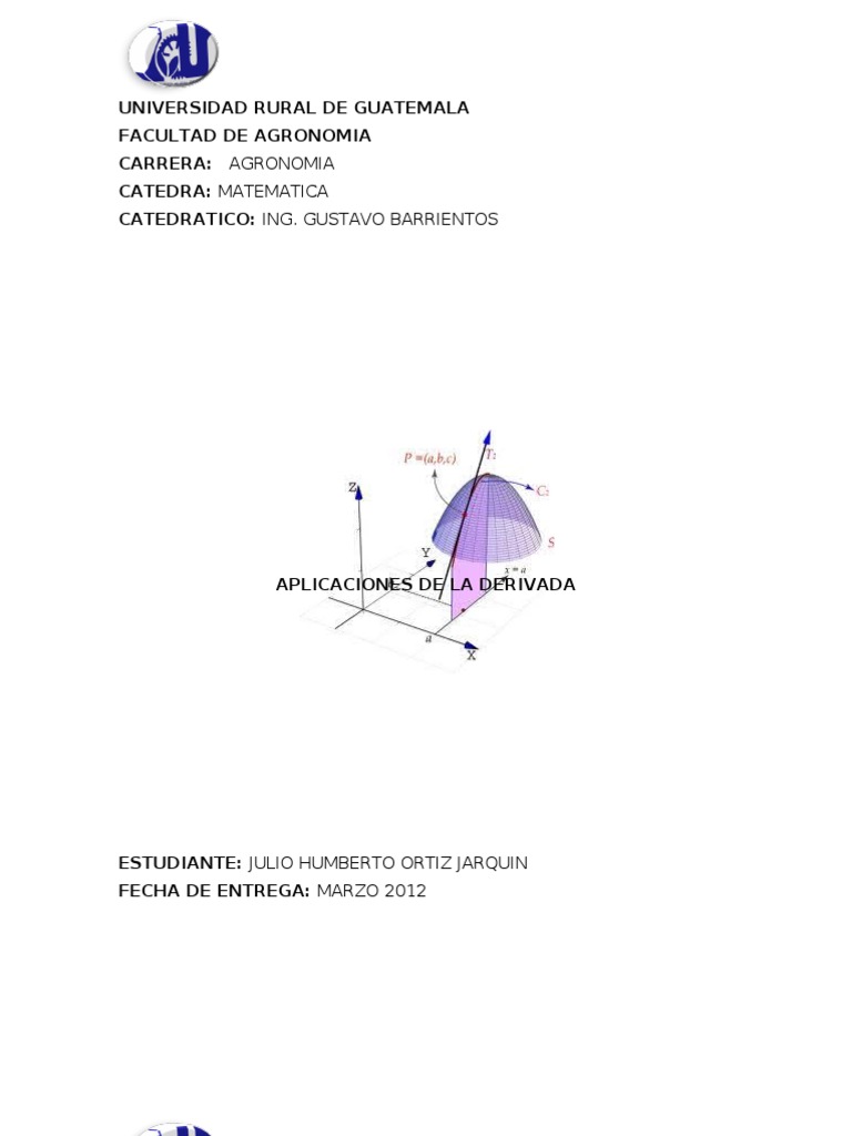 Aplicaciones de La Derivada | PDF | Aceleración | Derivado