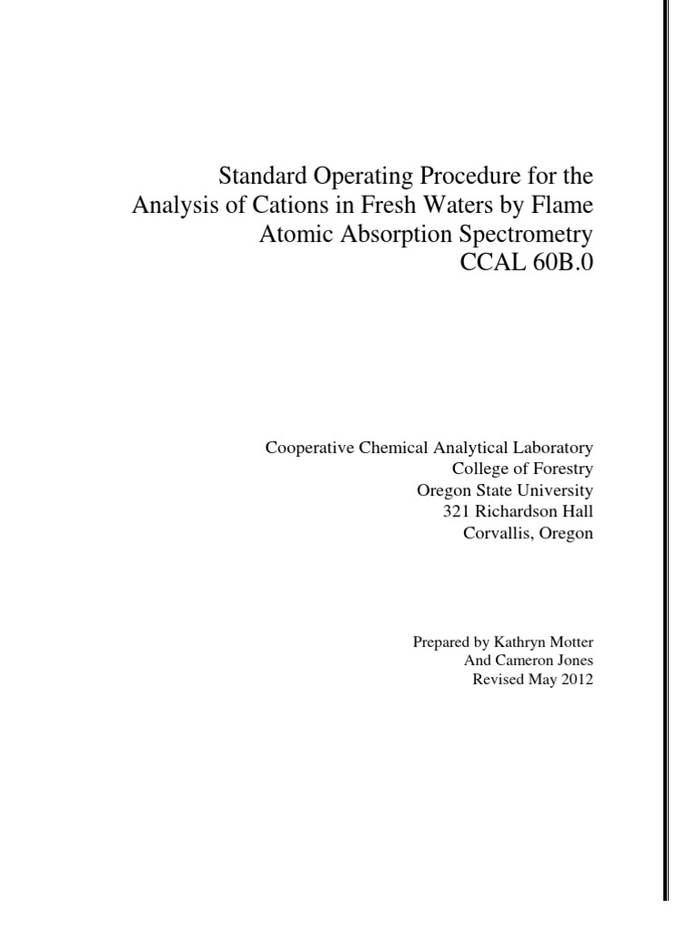 Aa 7000 | PDF | Detection Limit | Atomic Absorption Spectroscopy