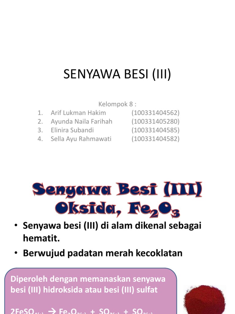 Senyawa Besi (III) | PDF