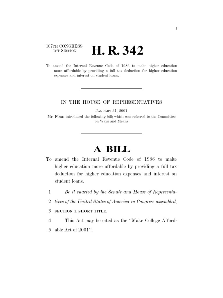 Description: Tags: hr342 | PDF | Tax Deduction | Gross Income