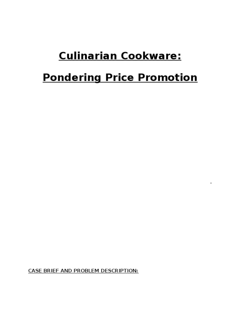 Culinarian Cookware | PDF | Retail | Sales