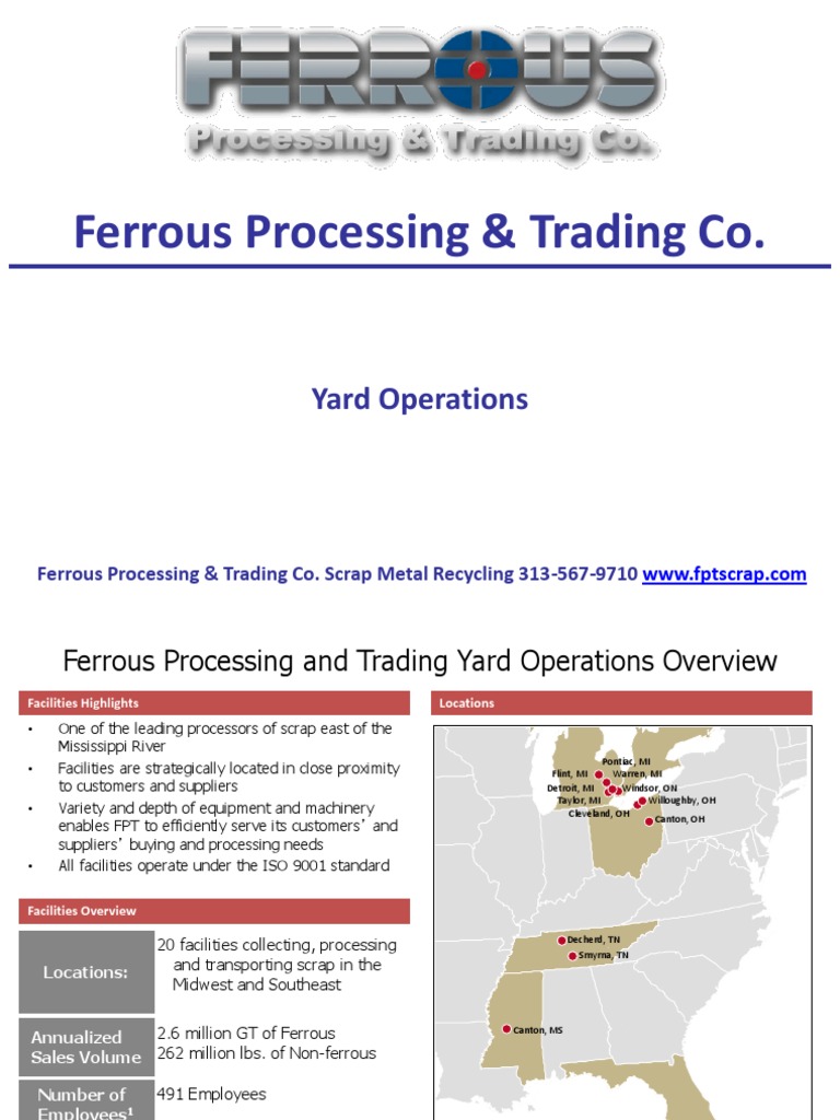 Ferrous Processing and Trading Yard Operations and Transportation | PDF ...
