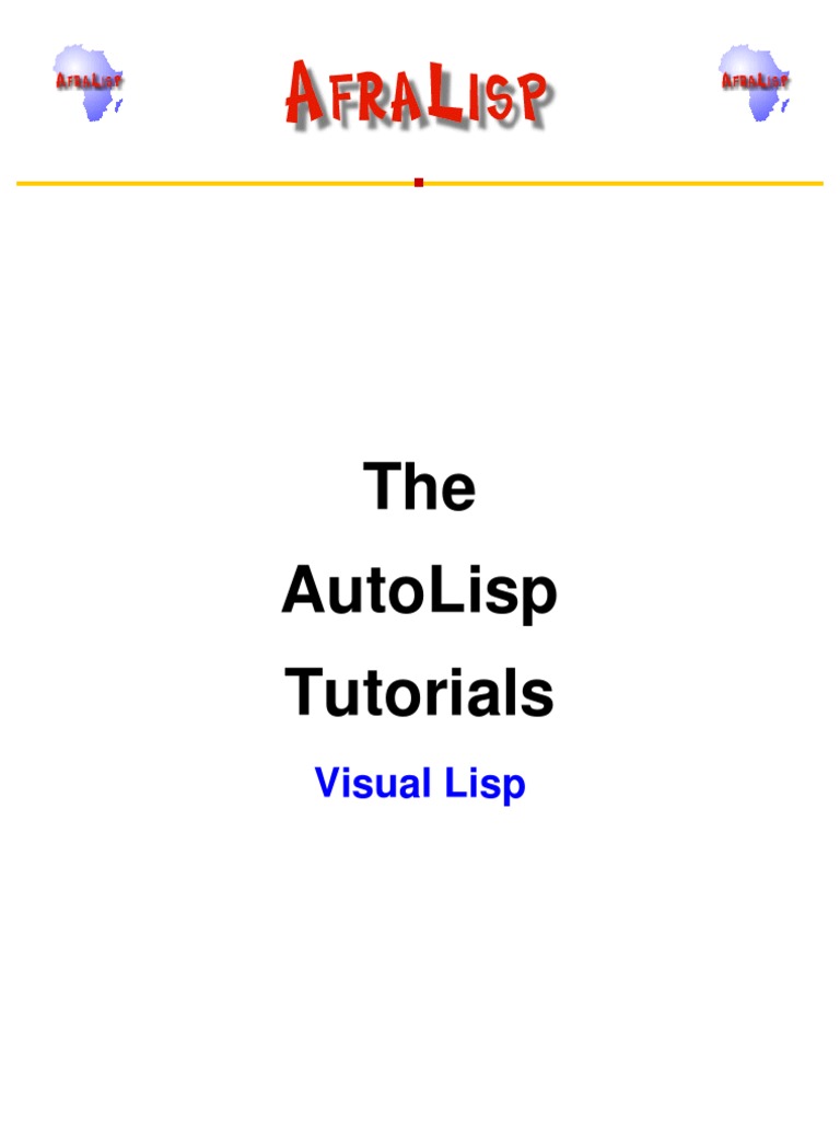 Visual Lisp | PDF | Array Data Type | Software