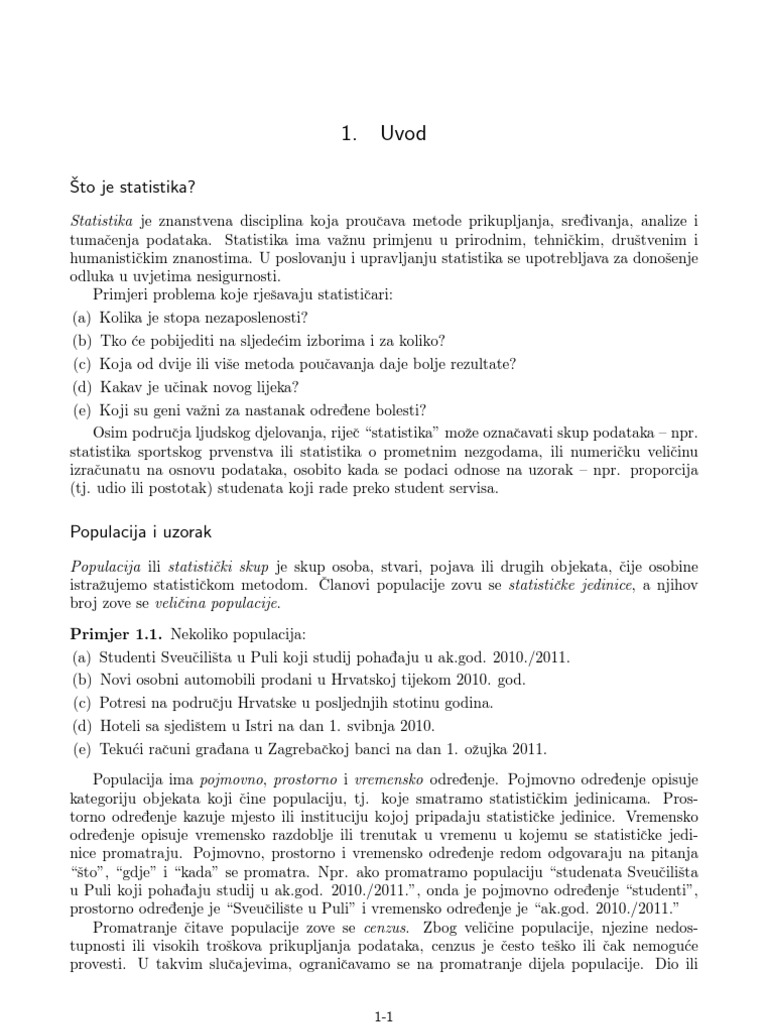 Skripta Iz Statistike | PDF