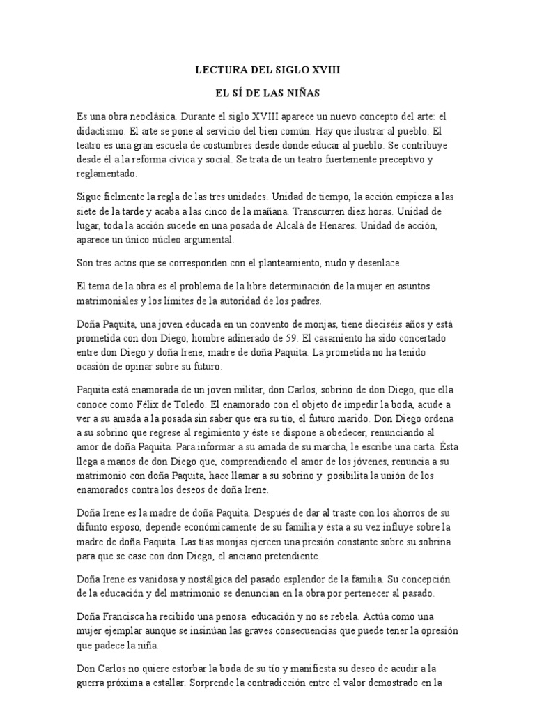 El Sí de Las Niñas | PDF | Science | Ciencia filosófica