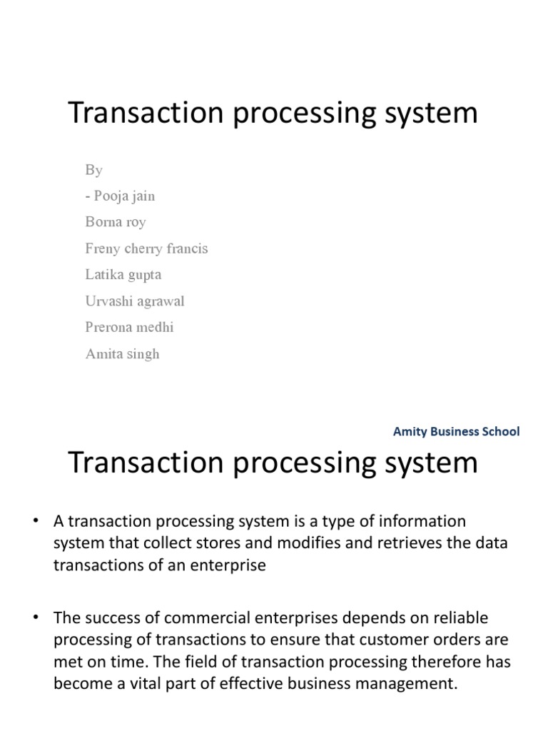 Transaction Processing Systems | PDF | Database Transaction | Acid