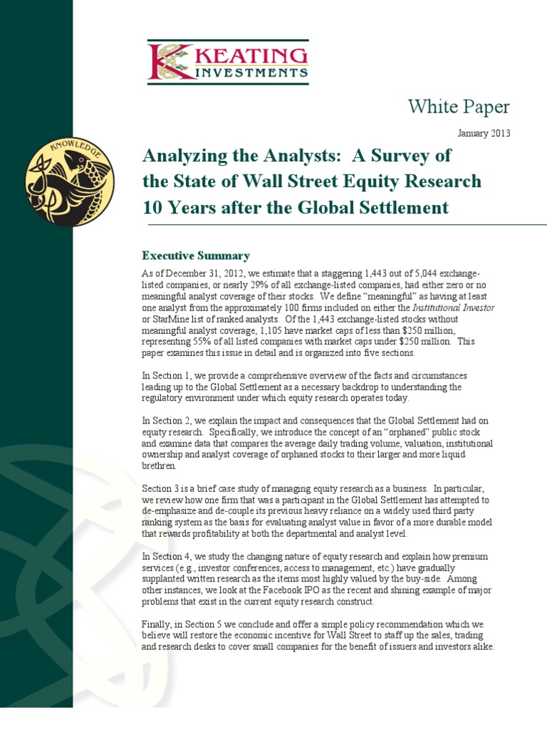 White Paper: Executive Summary Executive Summary | PDF | Financial ...