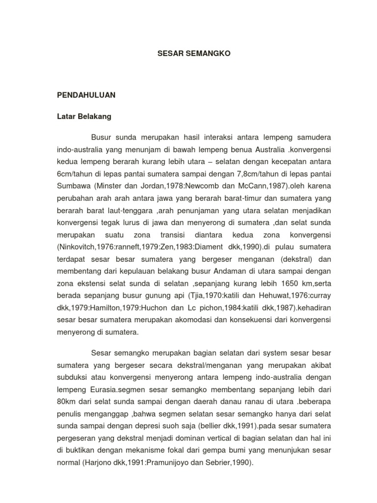 Sesar Semangko | PDF