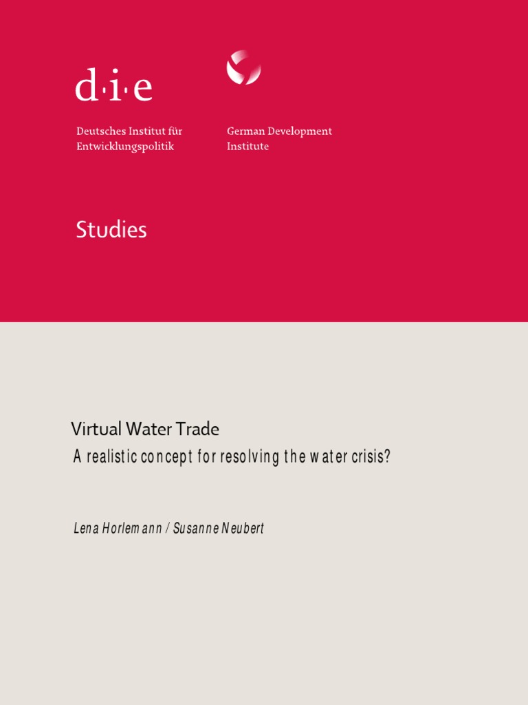 Virtual Water Trade | PDF | Agriculture | Subsidy