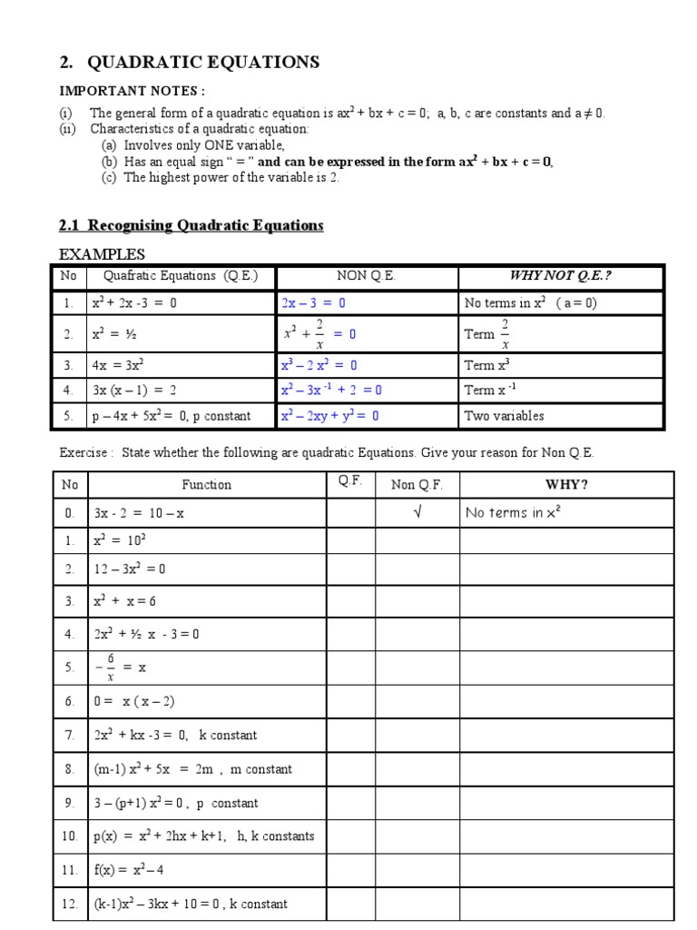 Addmath Form 4 | PDF | Quadratic Equation | Logical Truth