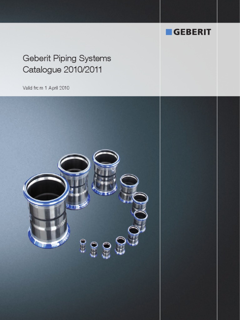 Geberit Piping Systems | PDF | Pipe (Fluid Conveyance) | Plumbing