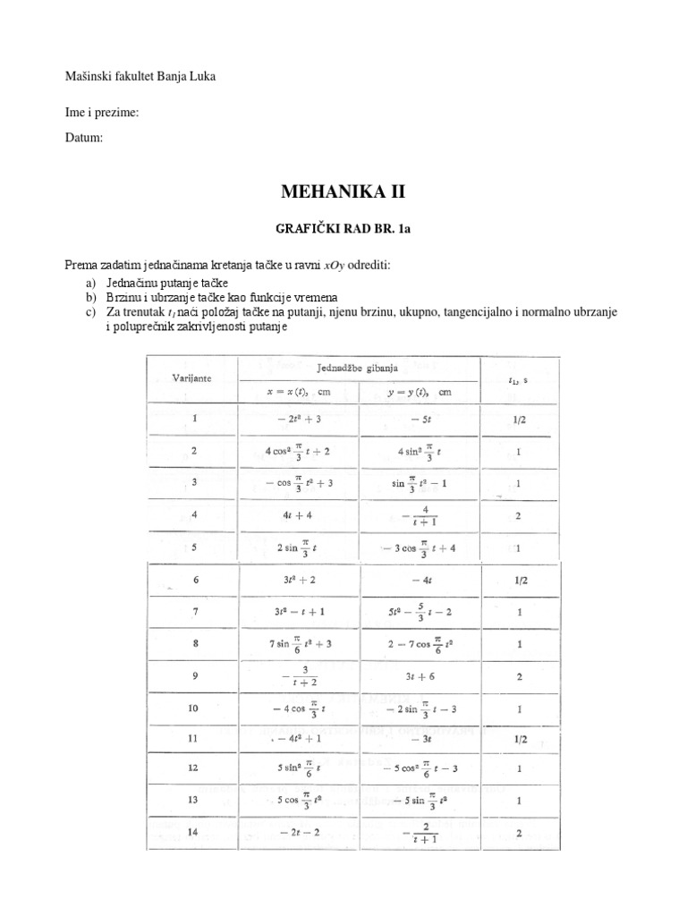 Mehanika 2 | PDF
