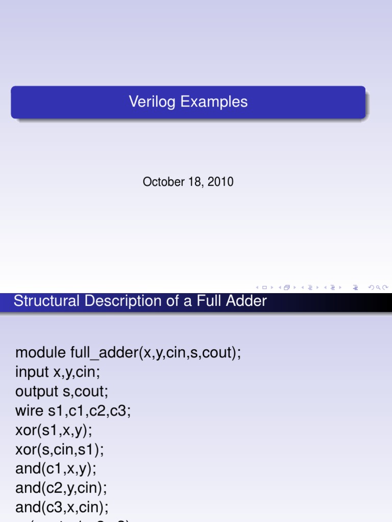 Ver I Log Examples | PDF | Parameter (Computer Programming) | Digital ...