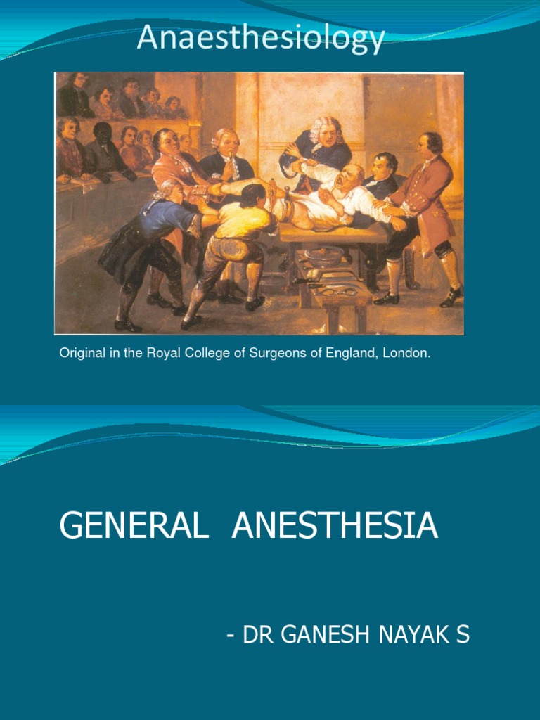 Powerpoint Presentation | PDF | Anesthesia | Drugs Acting On The ...