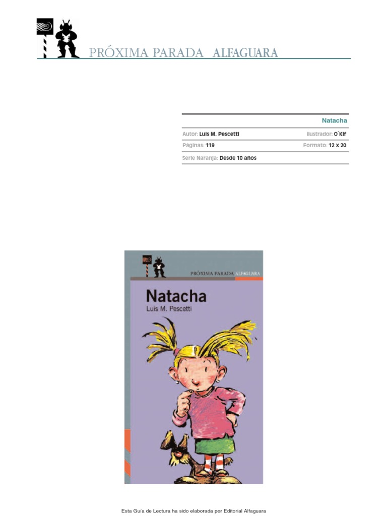 Guia Actividades Natacha | Humor | Lectura (proceso)