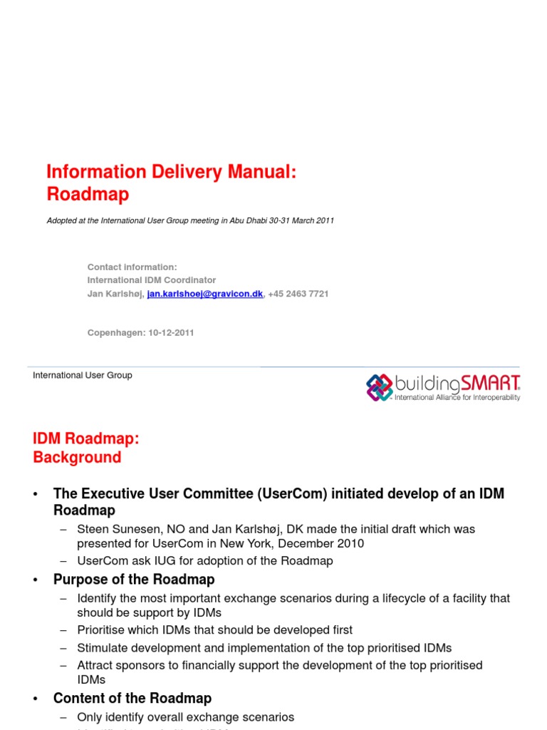IDM Roadmap 1 2 | PDF | Building Information Modeling | Procurement
