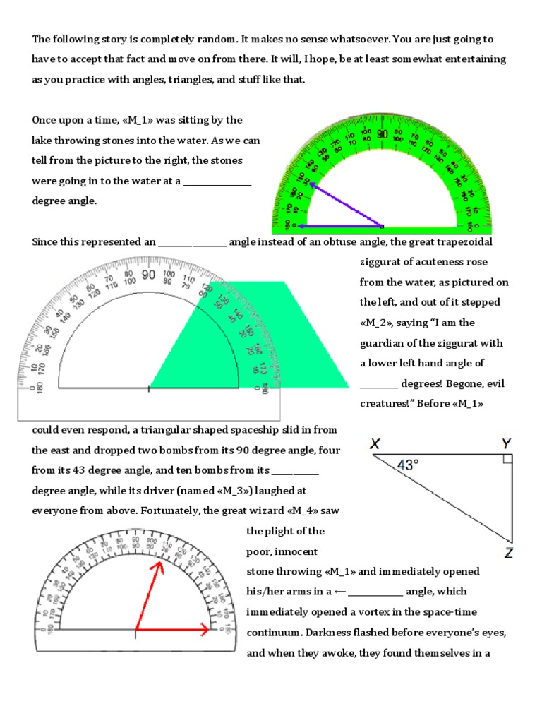 Random Angle Story | PDF | Triangle | Elementary Geometry