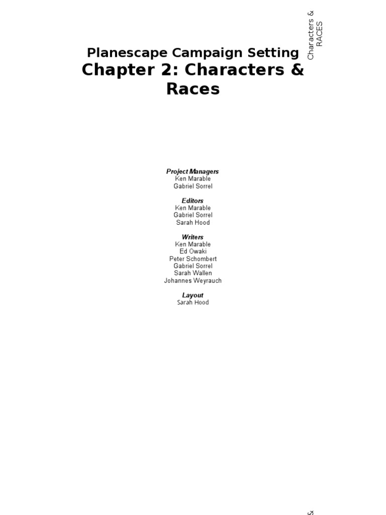Planescape 3.5 | PDF | Dungeons & Dragons | Fantasy Role Playing Games