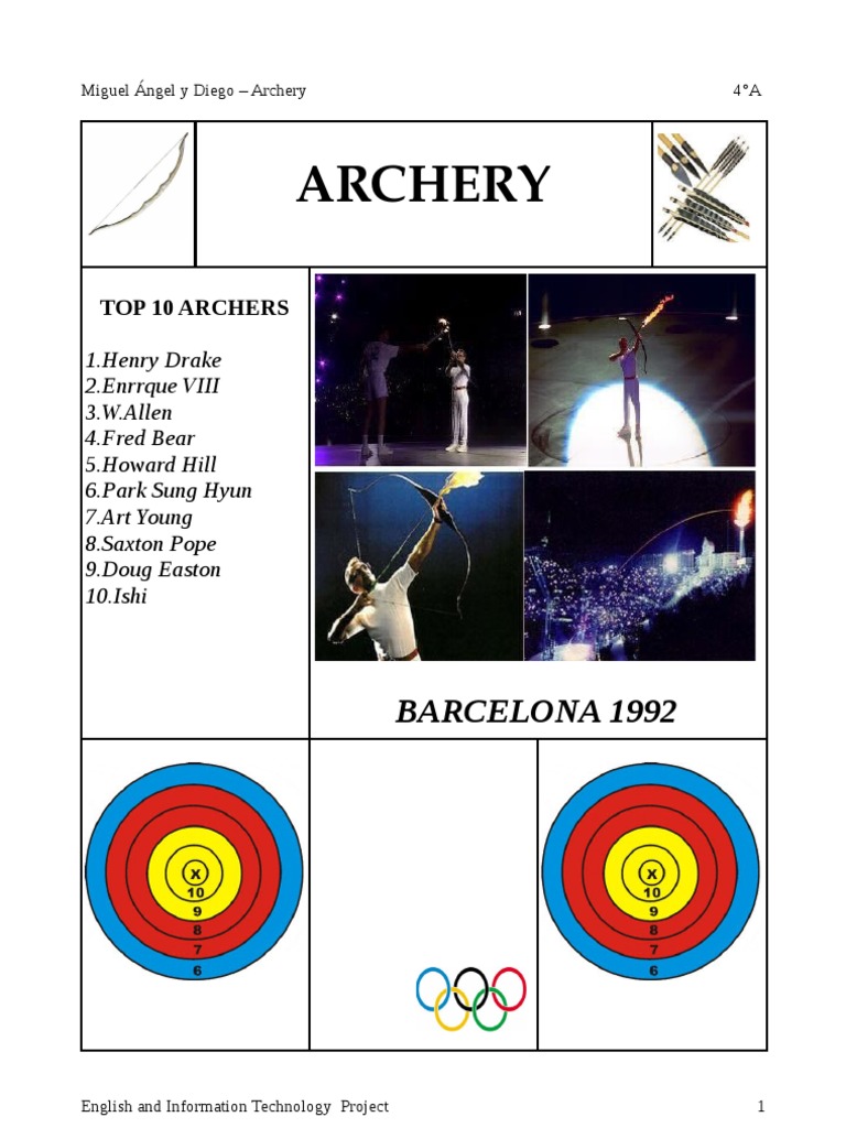 Archery: History, Techniques, and Olympics | PDF