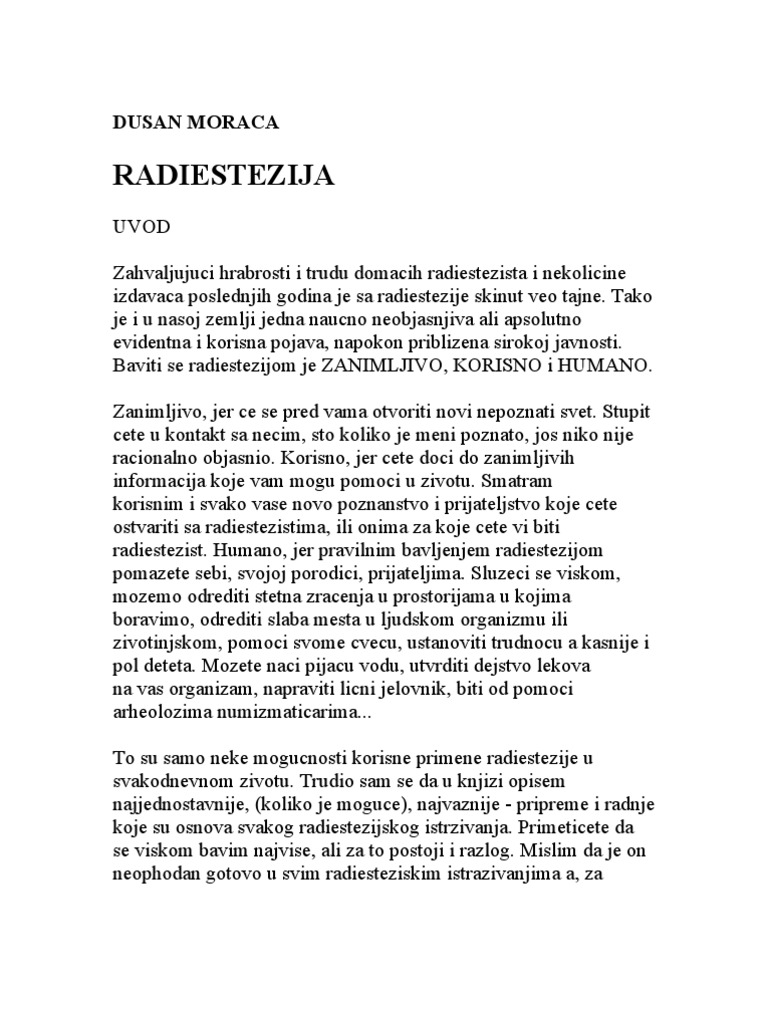Radiestezija | PDF