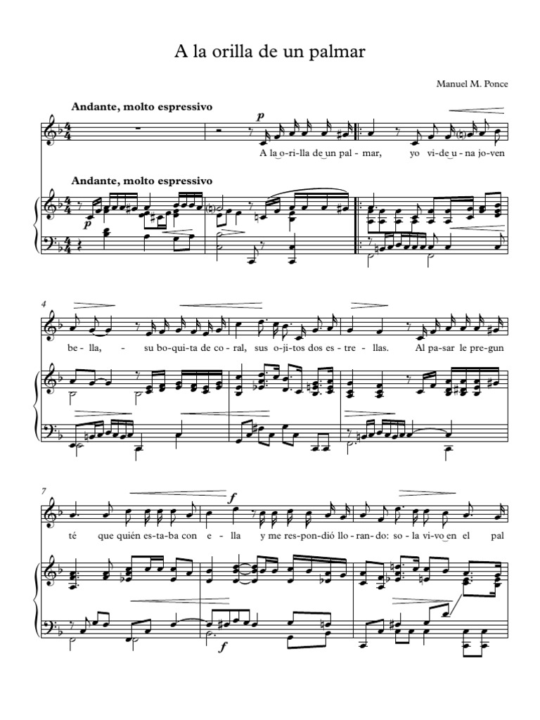 A La Orilla de Un Palmar - Original PDF | PDF