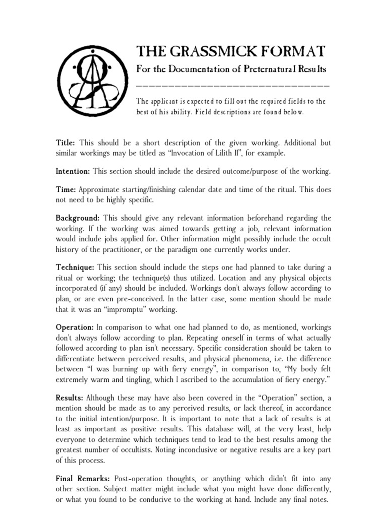The Grassmick Format (Printer Version) | PDF | Information | Epistemology