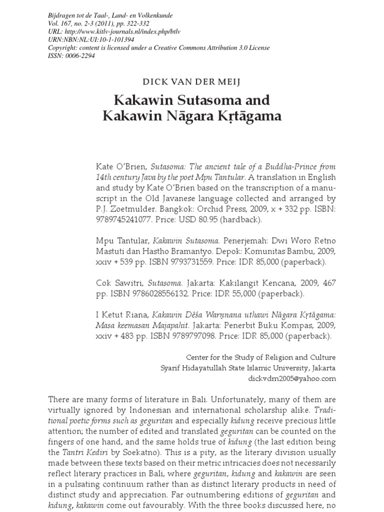 Negara Kertagama | PDF | Java | Poetry