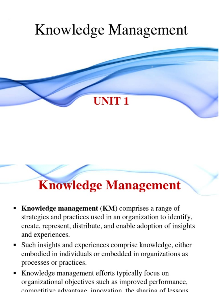 Knowledge Management | PDF