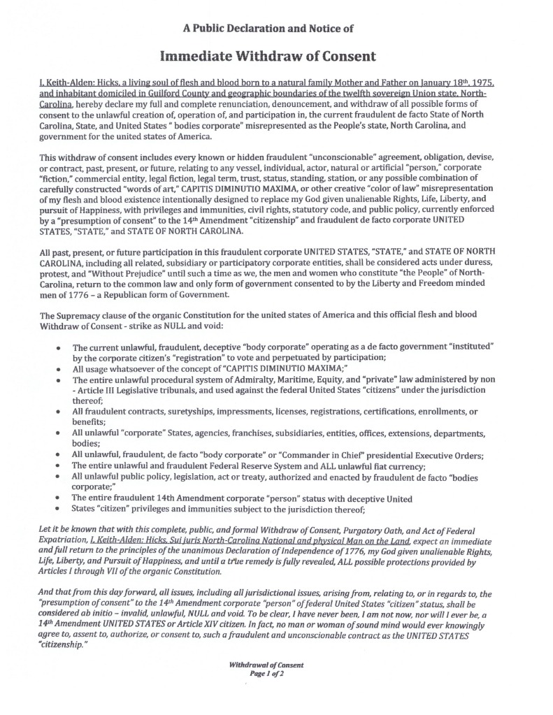 Withdrawal of Consent | PDF