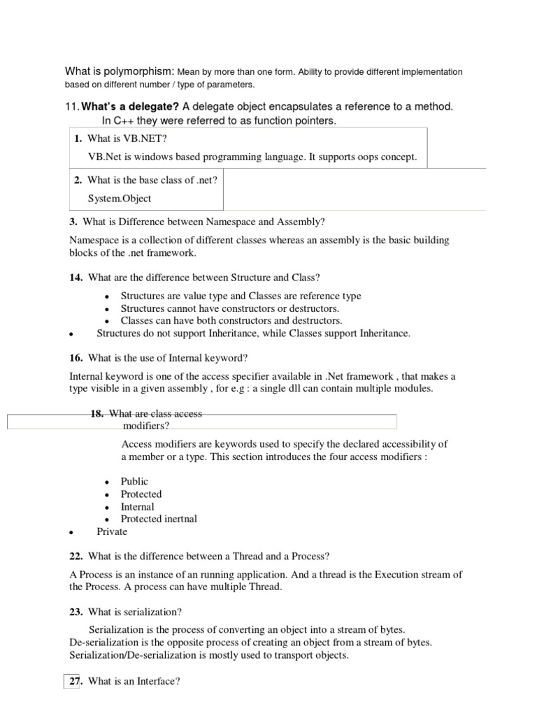 Csharp Vs Pdf Class Computer Programming Method Computer Programming