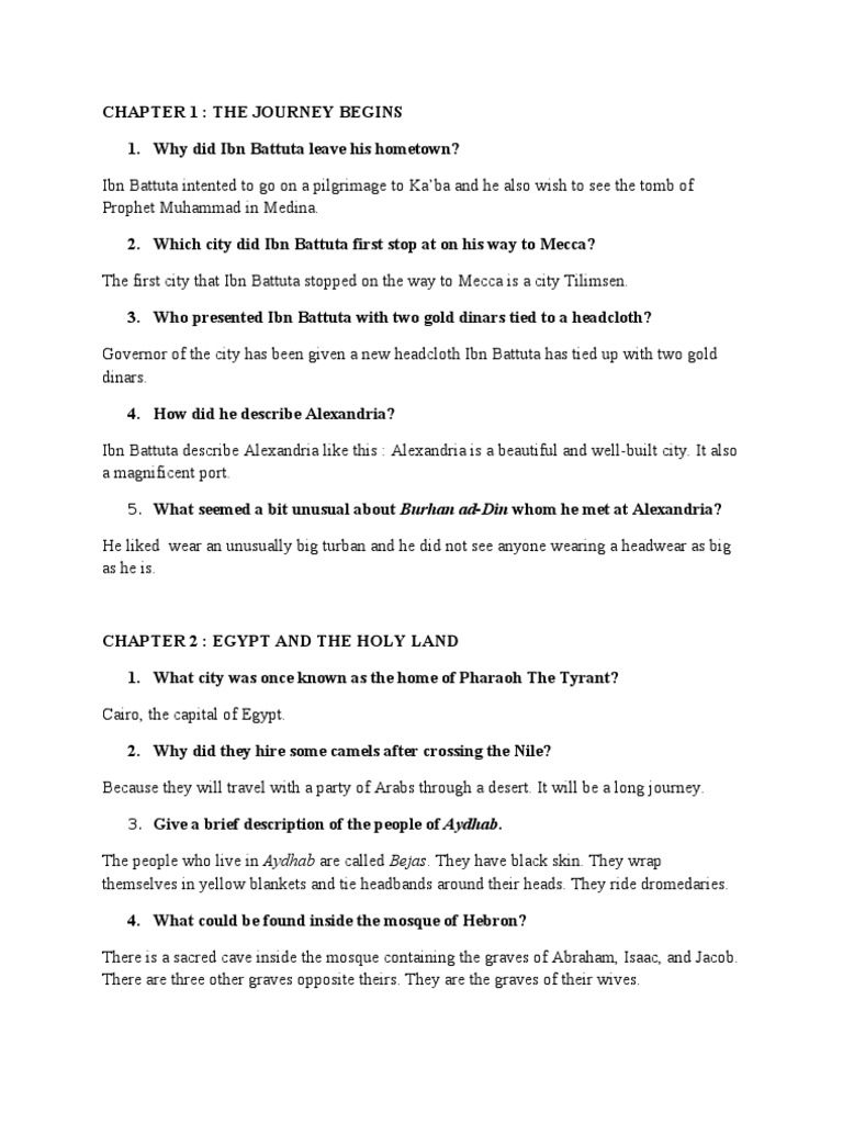 Ibn Battuta's Epic Journey Explained | PDF | Damascus | Mecca